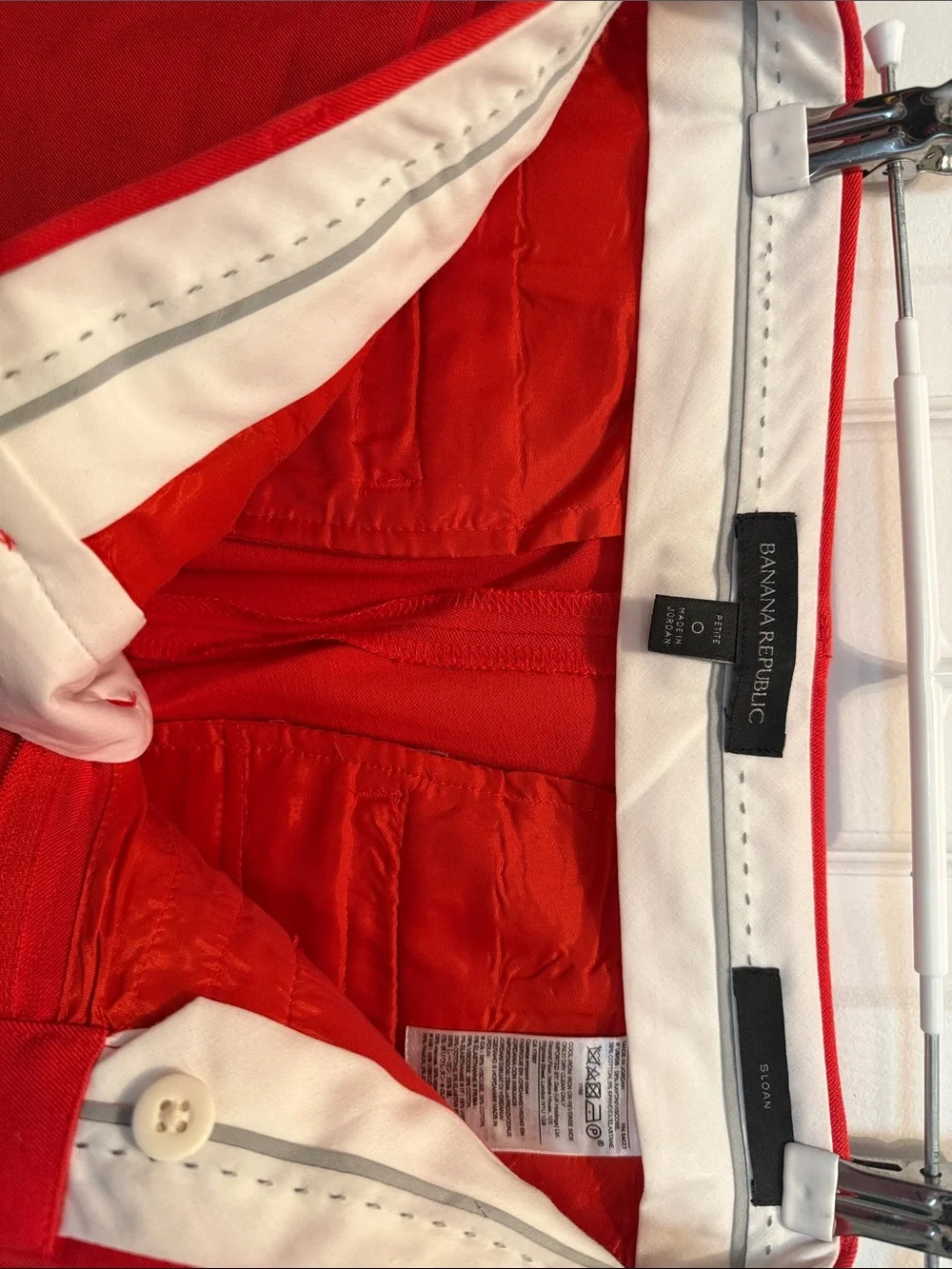 Banana Republic | Pants & Jumpsuits | Br Petite P Red Slim Crop Sloan ...